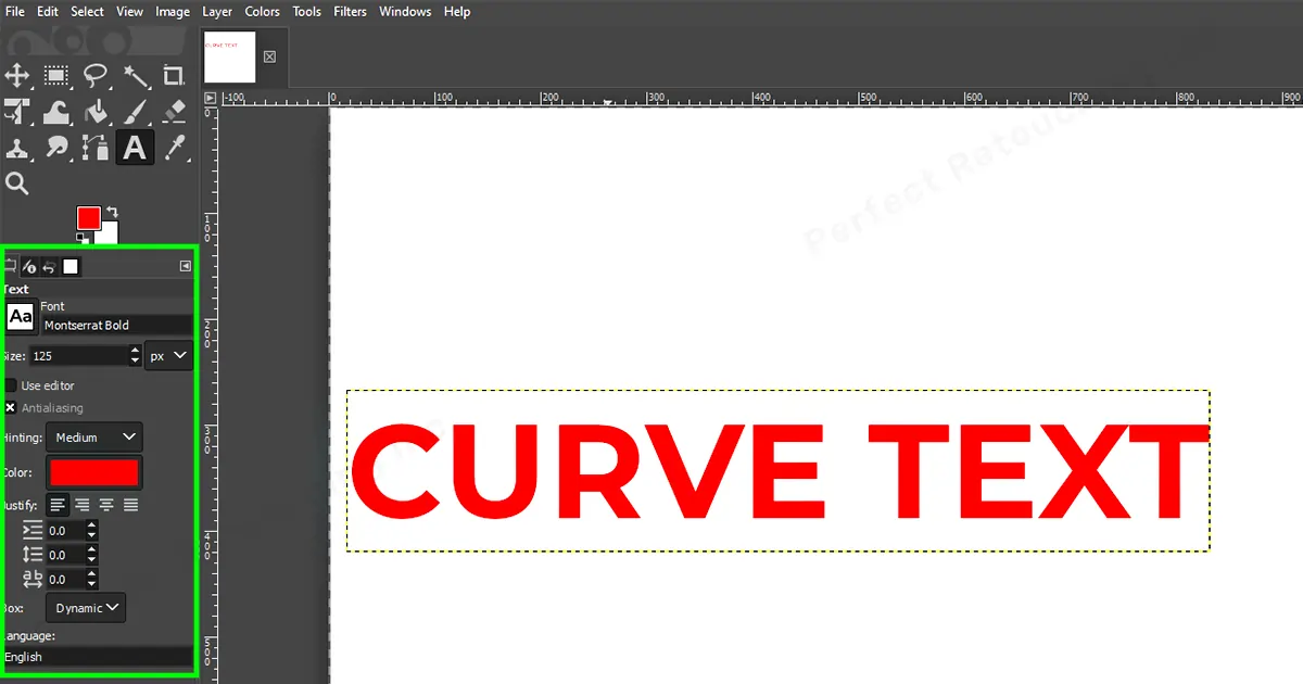 How To Curve Text In Gimp With Paths Tool Like A Pro